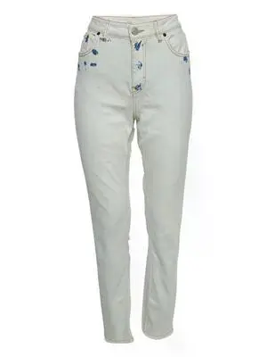 Maje Bleach-washed Jeans - White