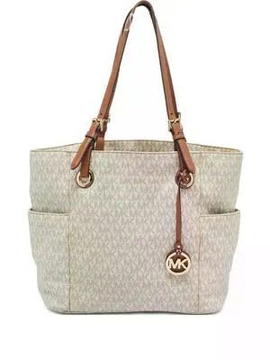 Michael Kors Monogram Leather Tote Bag