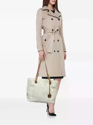 Michael Kors Monogram Leather Tote Bag