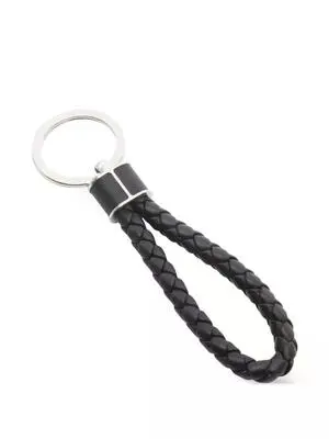 Bottega Veneta Intrecciato Key Ring - Black