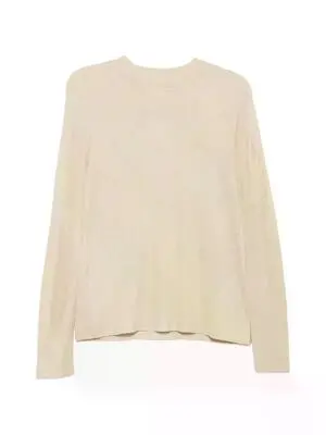MAISON123 Long-sleeve Crew-neck T-shirt - Neutrals