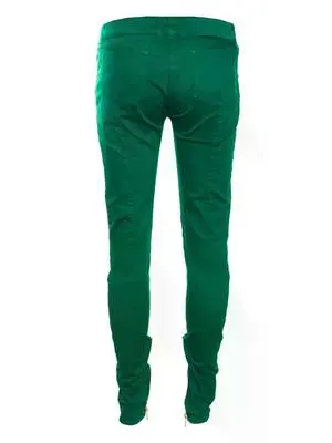 Balmain Zip-detail Cotton Slim Fit Trousers