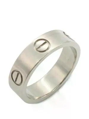 Cartier 18k White Gold Love Ring - Silver