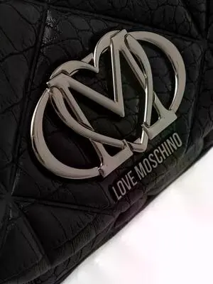 Moschino Croc-effect Quilted Backpack