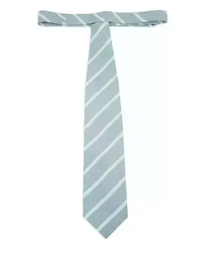 Giorgio Armani Striped Tie - Grey