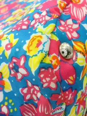 Prada Tencel Floral Print Tote Bag