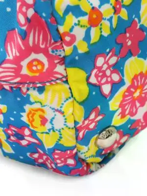 Prada Tencel Floral Print Tote Bag