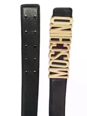 Moschino Logo-plaque Belt