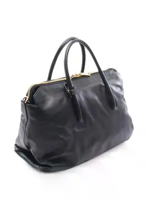 Miu Miu Leather Tote Bag - Black
