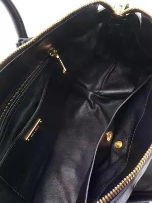 Miu Miu Leather Tote Bag - Black