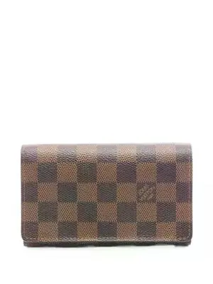 LOUIS VUITTON 2010 Damier Ebene Bi-fold Wallet - Brown