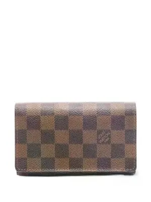LOUIS VUITTON 2010 Damier Ebene Bi-fold Wallet - Brown