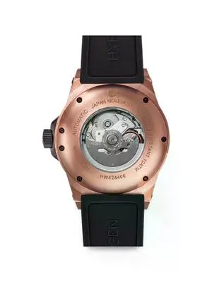 HYDROGEN Vento 44mm Automatic Skeleton Watch - Black