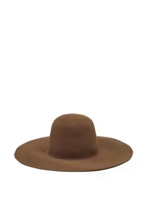 MAISON MICHEL Flat Brim Hat
