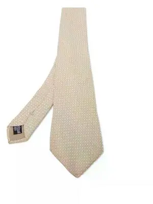 Giorgio Armani Geometric-pattern Tie - Neutrals