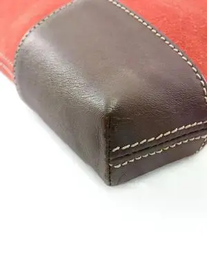 Loewe 2000s Anagram Shoulder Bag - Red