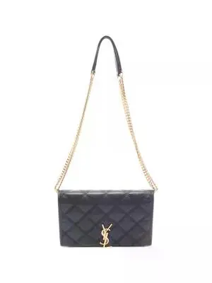 Saint Laurent 2010s Becky Chain Shoulder Bag - Black