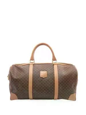 Celine 2000s Macadam Pattern Holdall Bag - Brown