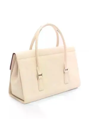 Burberry 2000s Textured Leather Tote Bag