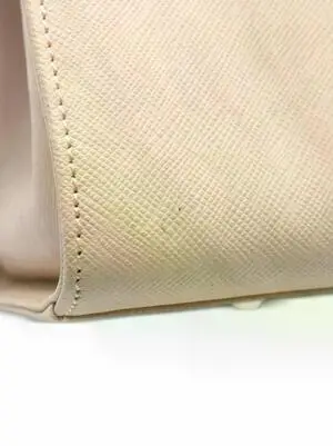 Burberry Textured Leather Tote Bag