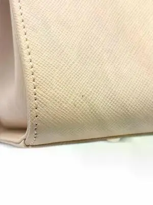 Burberry Textured Leather Tote Bag
