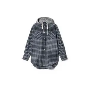 Miu Miu Checked Flannel Shirt - Blue/white