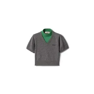 Miu Miu Cashmere Turtleneck Sweater - Slate/green
