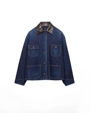 Prada Denim Trucker Jacket - Blue