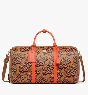 Mcm Ottomar Weekender Bag In Disco Visetos