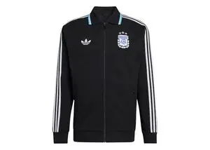 Adidas Argentina Away Anthem Long Sleeve Track Jacket - Black
