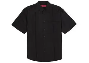 Supreme Pintuck Short Sleeve Shirt - Black