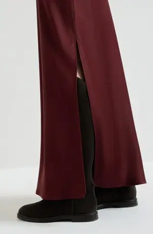 Brunello Cucinelli Satin Cady Fluid Bias-cut Skirt