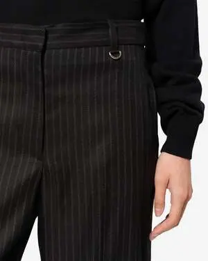 Isabel Marant Étoile Noanda Virgin Wool Pants - Black