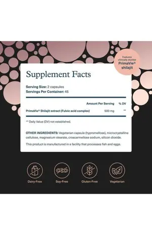 YOUTHEORY Shilajit Powerful Antioxidant Energy Boost Capsules 90 Vegetarian Capsules