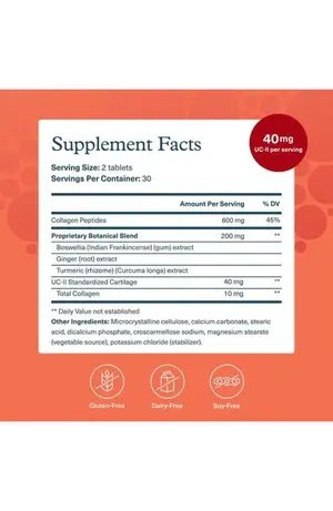YOUTHEORY Joint Complex With Uc-ii Collagen Type 2 Supplement Tablets 60 Tablets