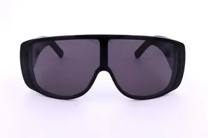 MAISON MARGIELA 69mm Mask Sunglasses Black