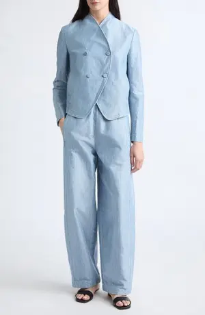 Emporio Armani Asymmetric Jacket - Denim