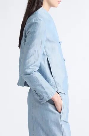 Emporio Armani Asymmetric Jacket - Denim