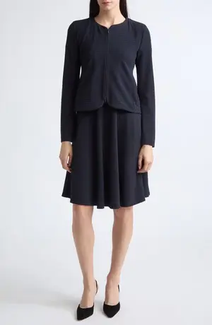 Emporio Armani Textured A-line Dress