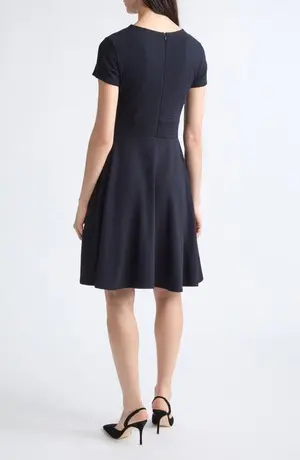 Emporio Armani Textured A-line Dress