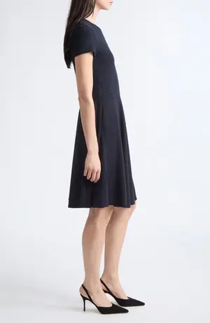 Emporio Armani Textured A-line Dress