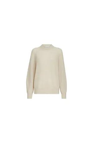 Brunello Cucinelli Mohair, Cotton, Wool And Sequined Diamond Rib Sweater