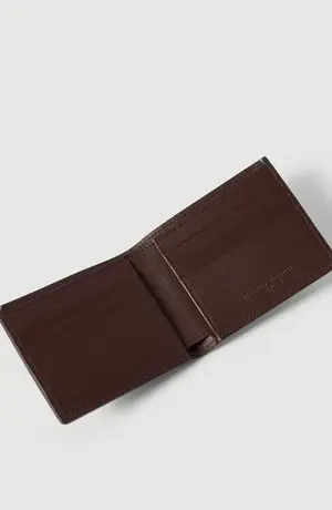 Brunello Cucinelli Brushed Leather Wallet