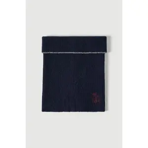 Brunello Cucinelli Cashmere Rib Knit Neck Warmer - Blue