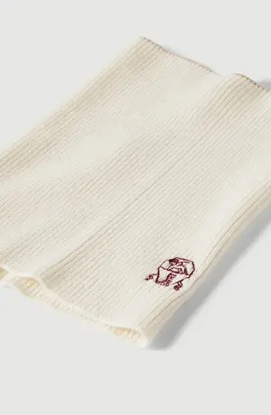 Brunello Cucinelli Cashmere Rib Knit Neck Warmer