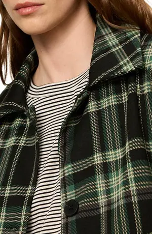 Sanctuary Plaid Shirt Jacket