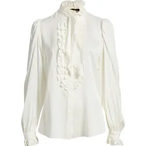 KOBI HALPERIN North Tie Neck Silk Blend Blouse