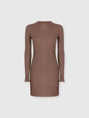 Missoni Ribbed Viscose Lamé Mini Dress