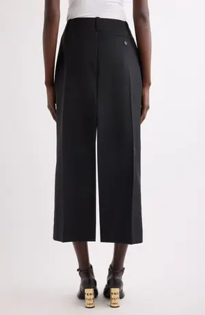 Givenchy Slit Wool & Mohair Pencil Skirt