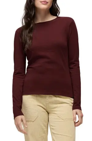 Prana Everyday Long Sleeve T-shirt - Cacao
